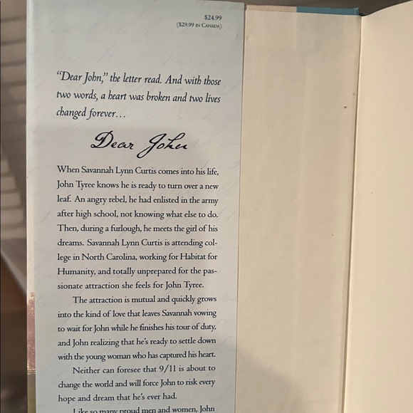 Other | Dear John By Nicholas Sparks Hardcover | Poshmark